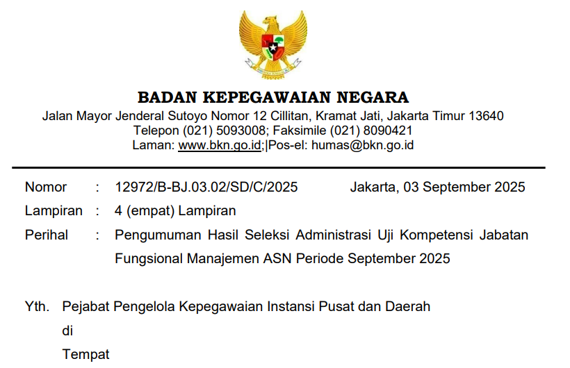 Jadwal Pelaksanaan Seleksi Kompetensi Dasar (SKD) Calon Pegawai Negeri Sipil (CPNS) Badan ...